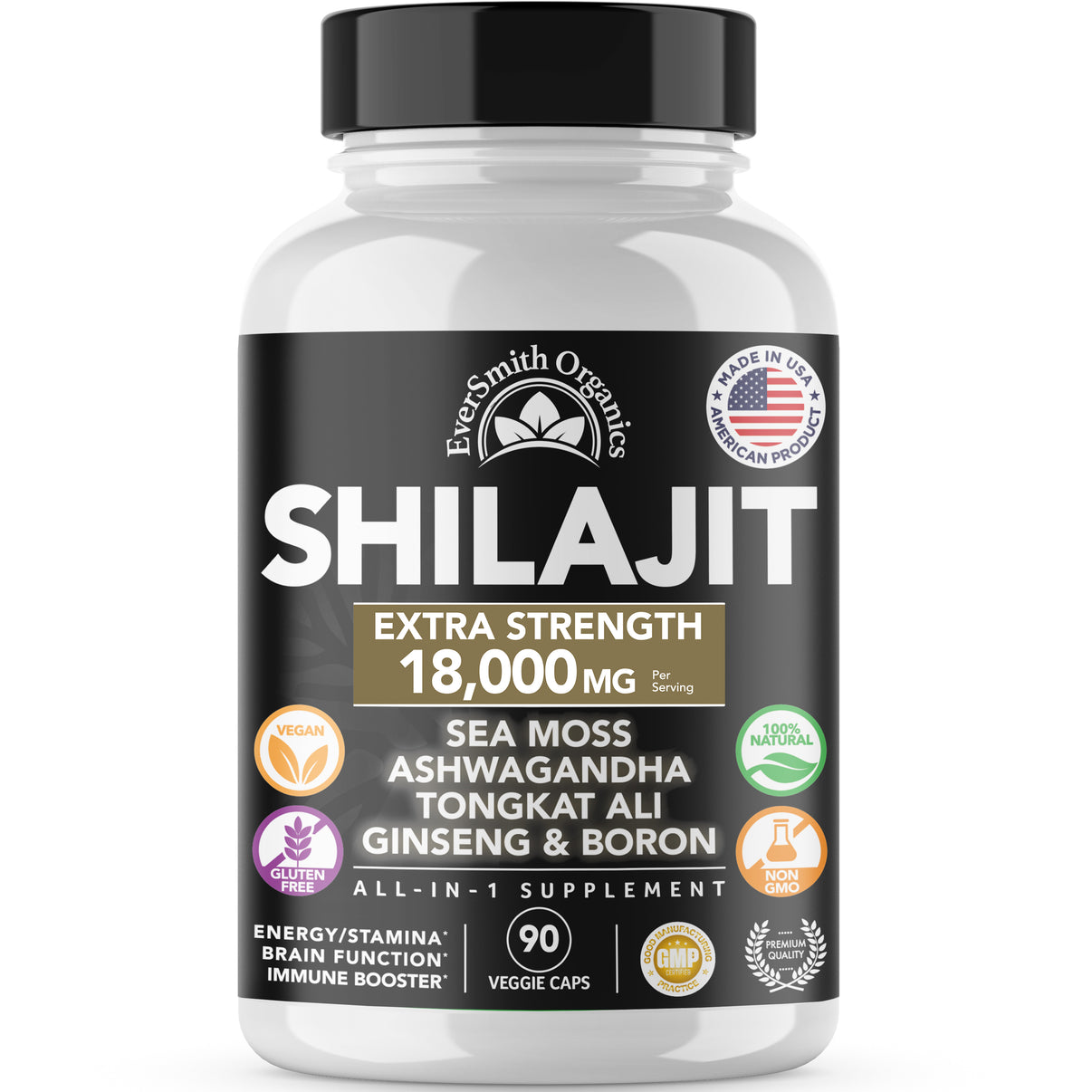 Sea Moss & Shilajit Capsules | EverSmith Organics